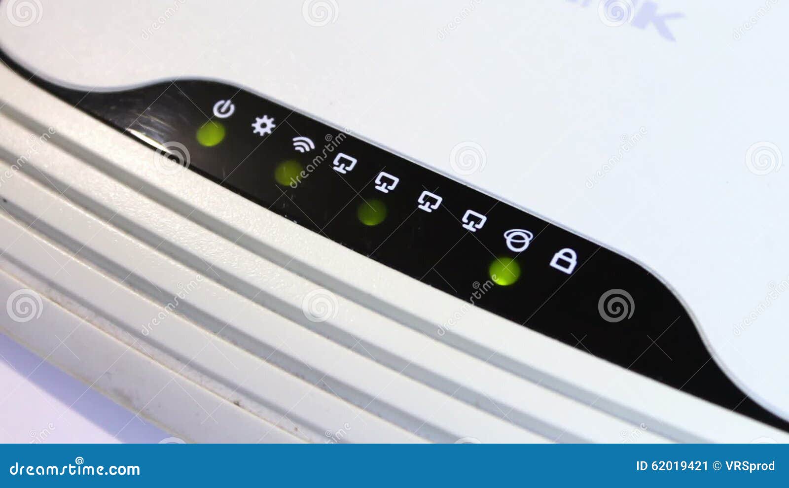 ADSL Modem and Wifi Access Point in Working State Stock Video - Video ...