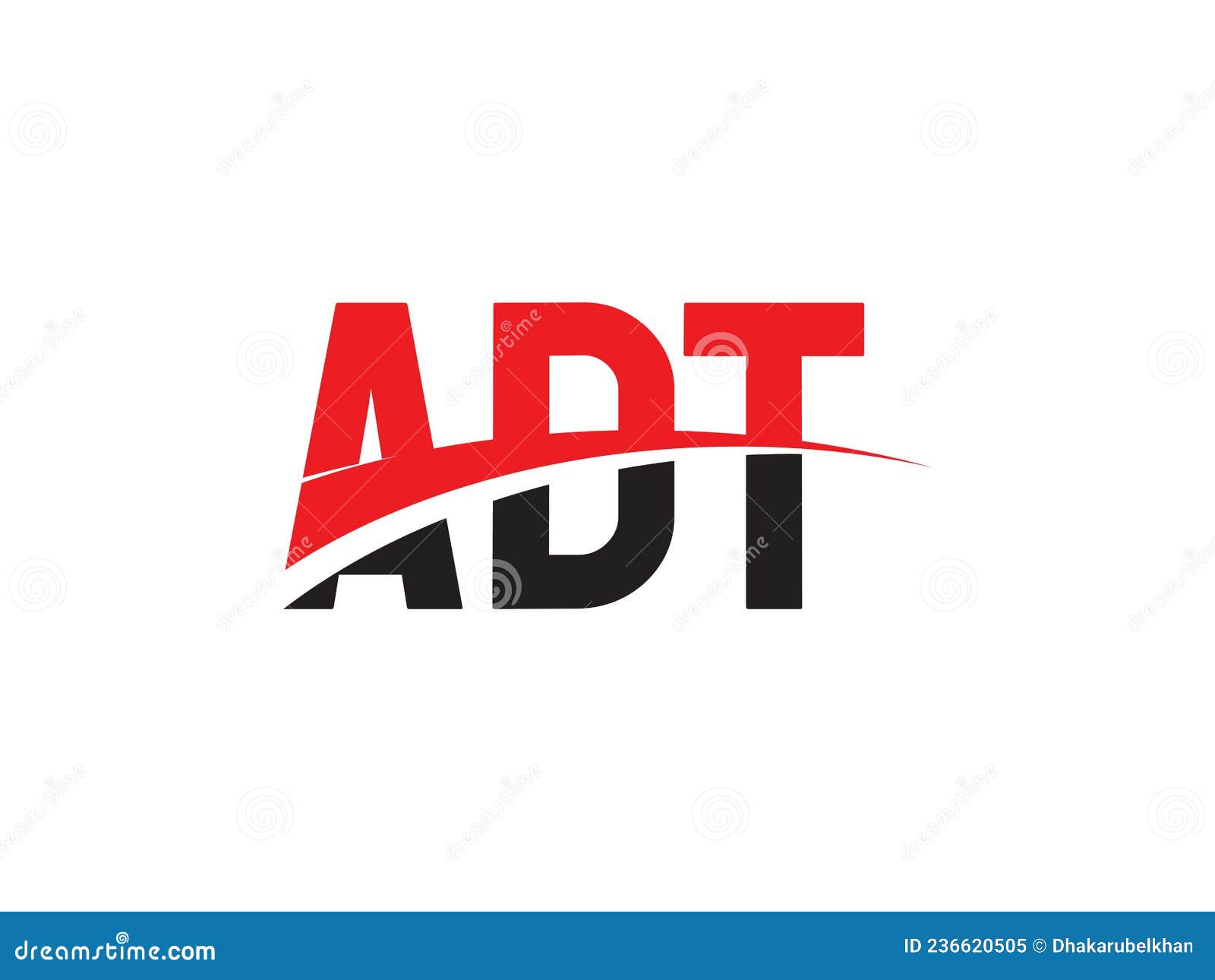 ADT Letter Initial Logo Design Vector Illustration Stock Vector ...