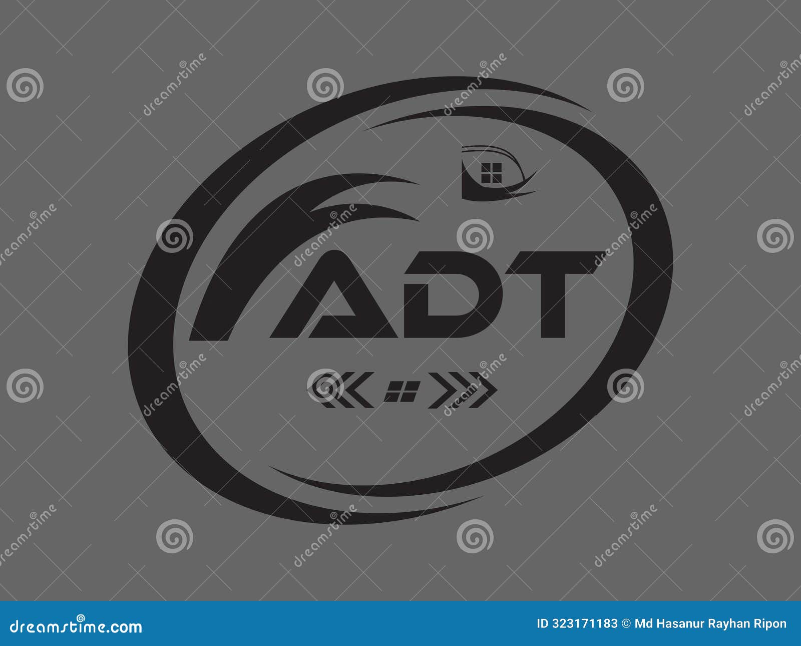 ADT Letter Logo Design. ADT Simple and Modern Monogram Logo Stock ...