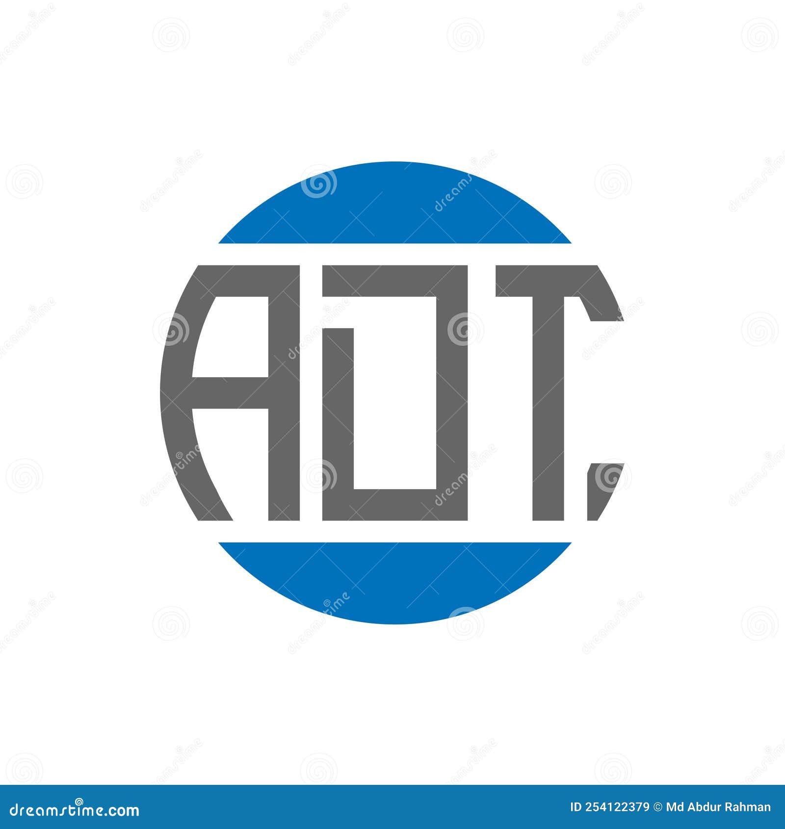 ADT Letter Logo Design on White Background. ADT Creative Initials ...