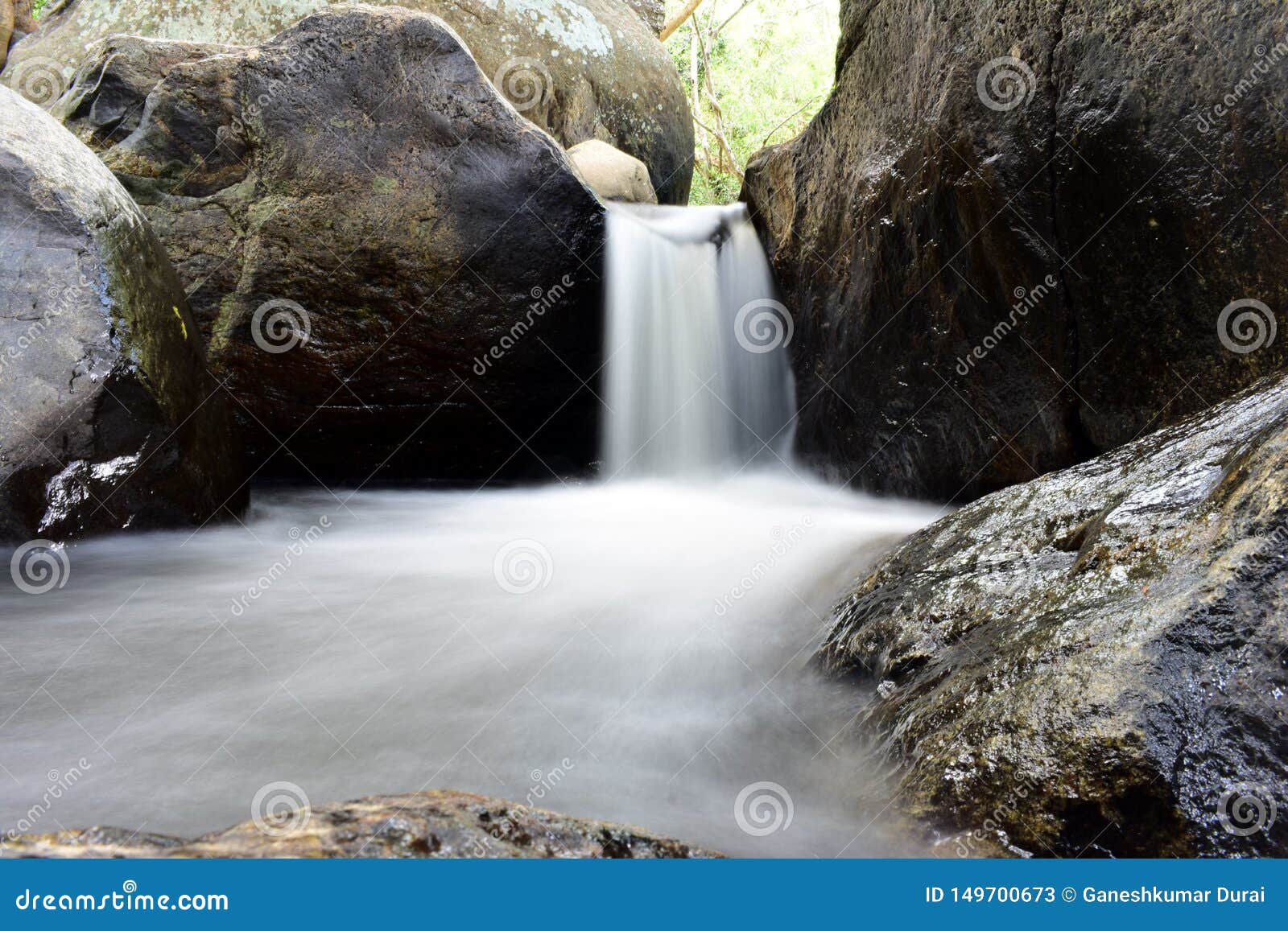 Adukamm Waterfalls and the Pambar River Stock Image - Image of ...