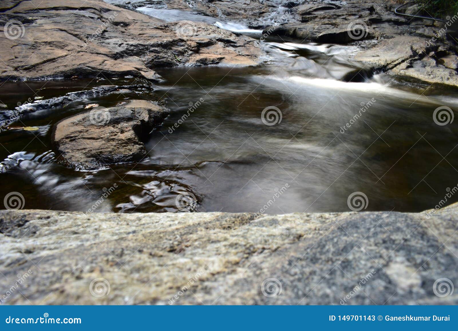 Adukamm Waterfalls and the Pambar River Stock Image - Image of leaf ...