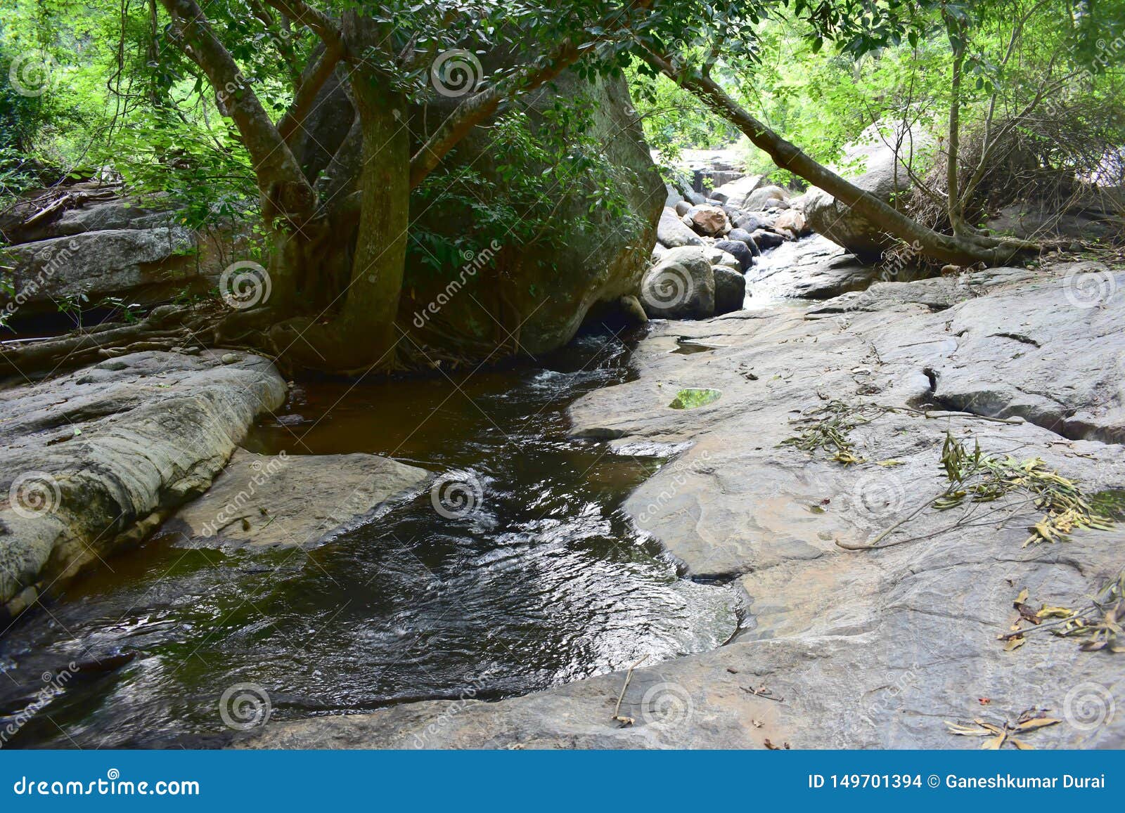 Adukamm Waterfalls and the Pambar River Stock Photo - Image of effect ...
