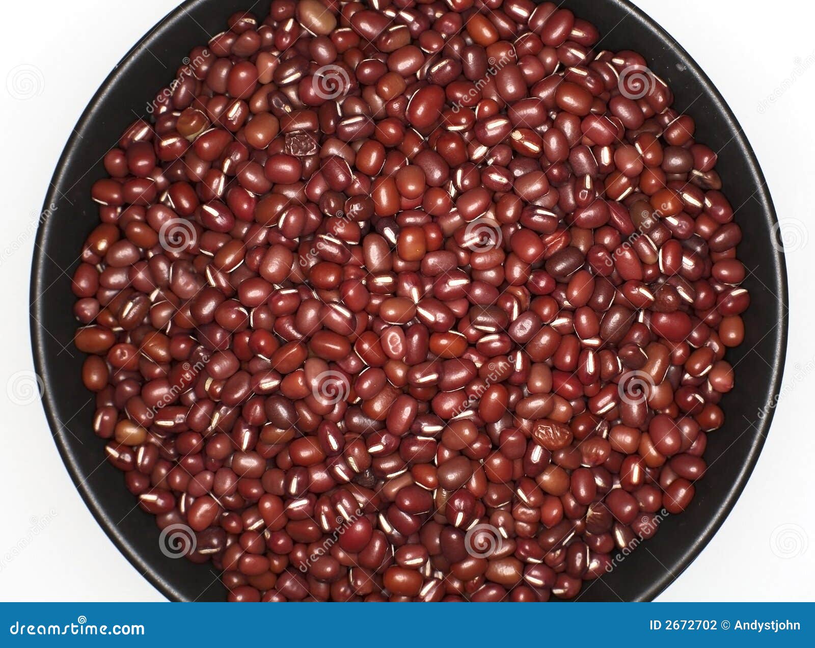 Aduki Beans stock photo. Image of japanese, bowl, uncooked - 2672702