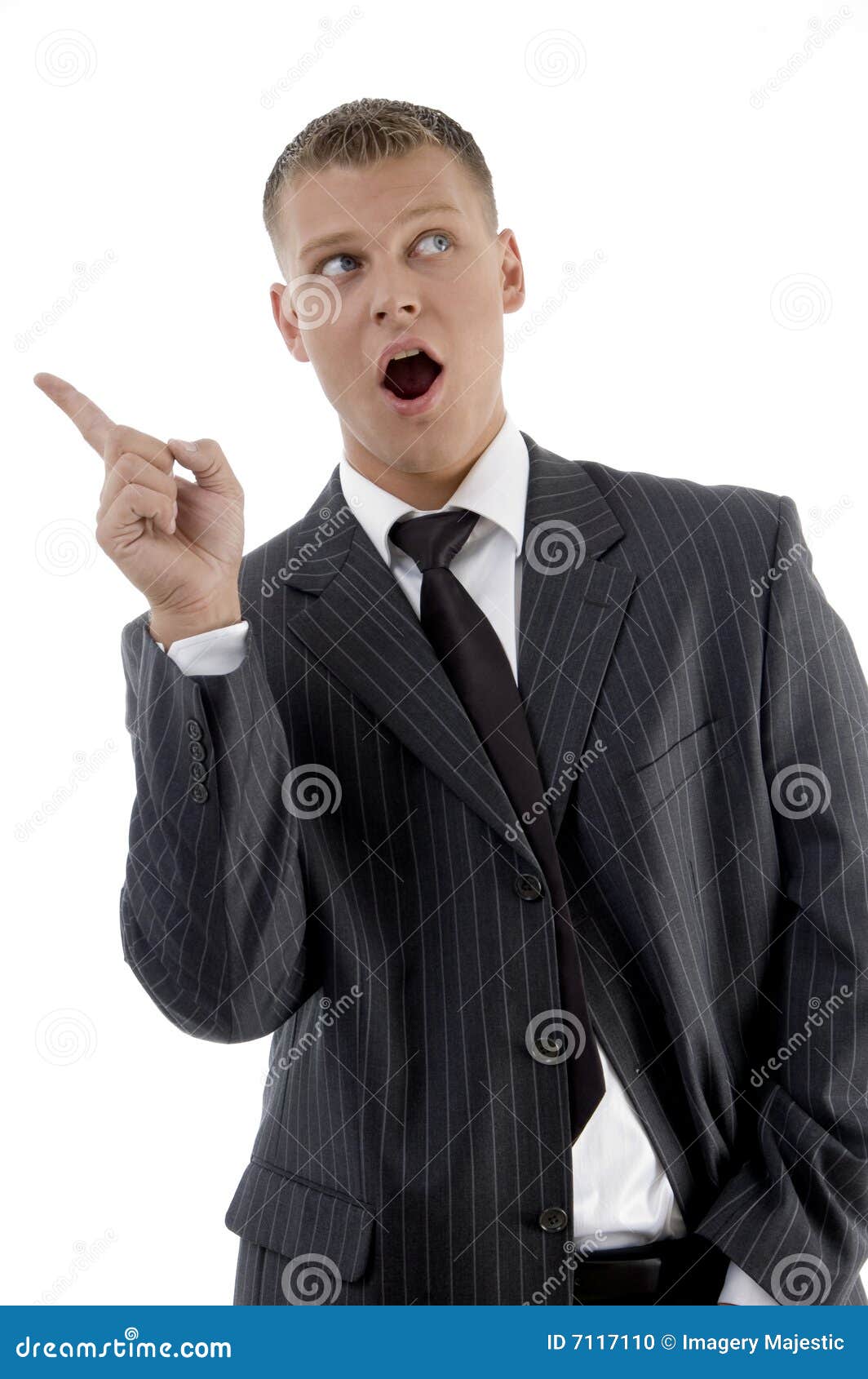 Adult Businessman Looking Sideways Stock Photo - Image of male ...