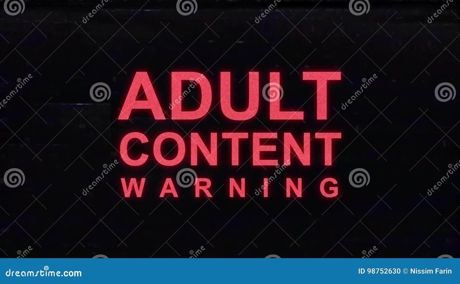 Adult Content Warning Vhs Look Stock Footage & Videos - 2 Stock Videos