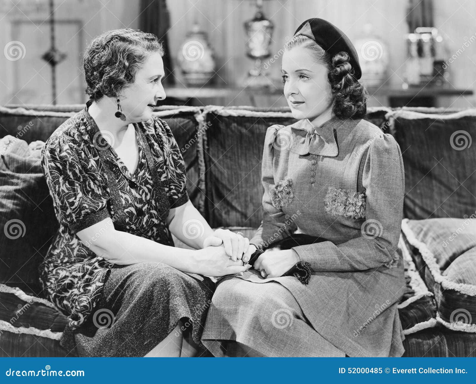 Adult Daughter Visiting Mother Stock Image - Image of compassionate ...