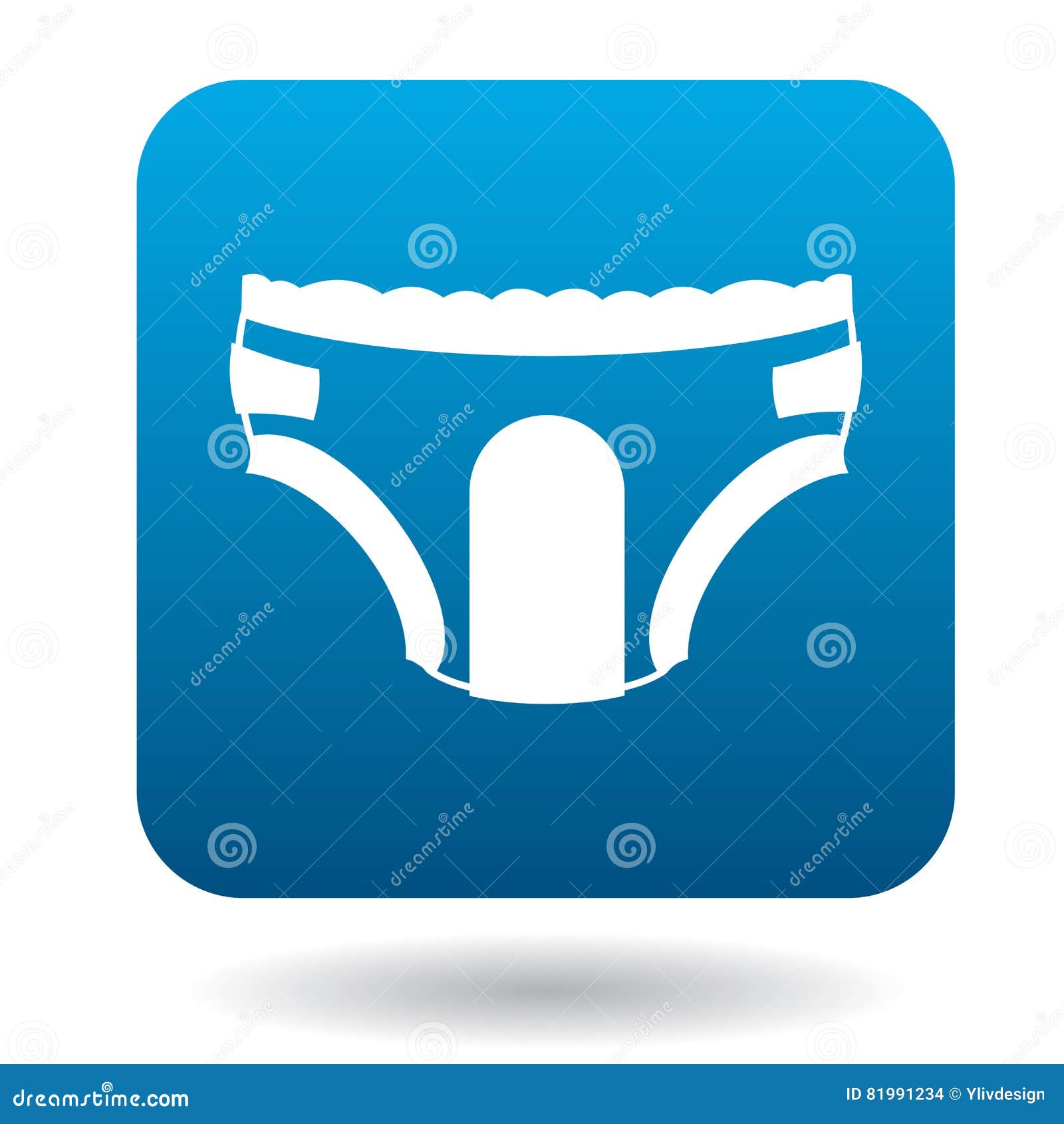 Adult Diapers Icon in Simple Style Stock Vector - Illustration of ...
