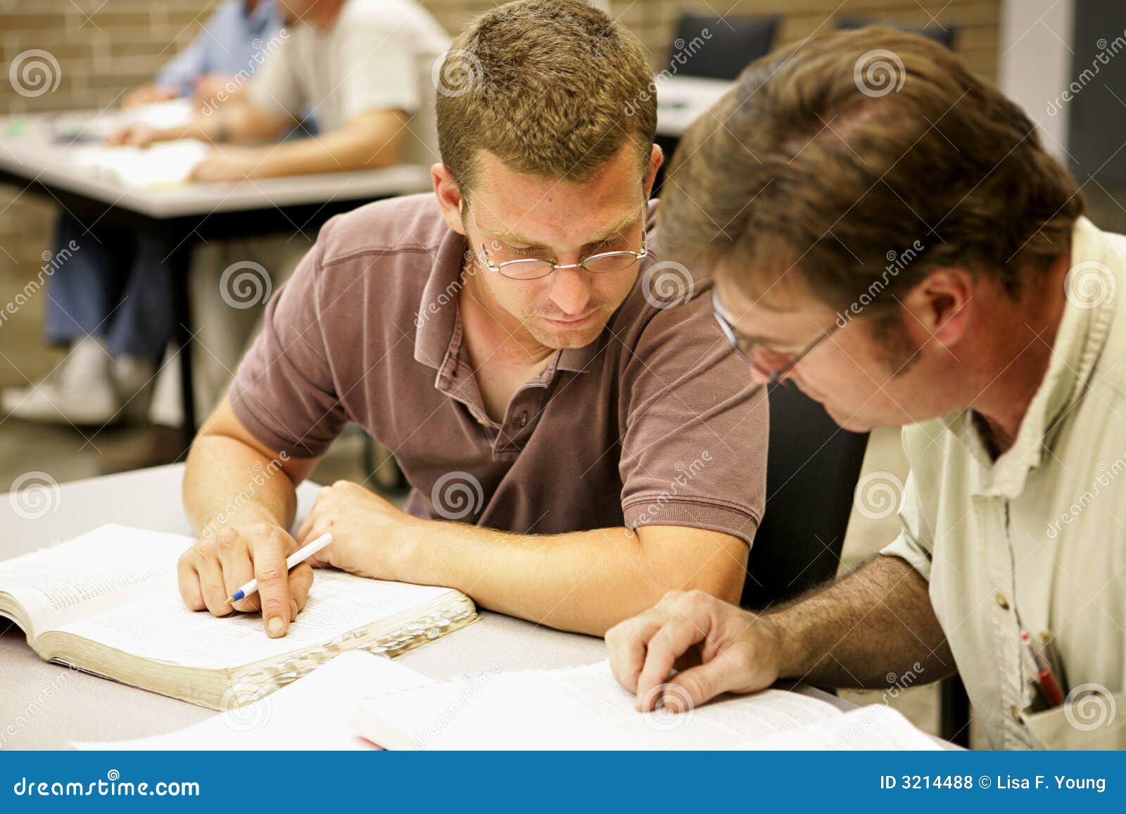 Adult Ed - Study Partners stock photo. Image of reference - 3214488