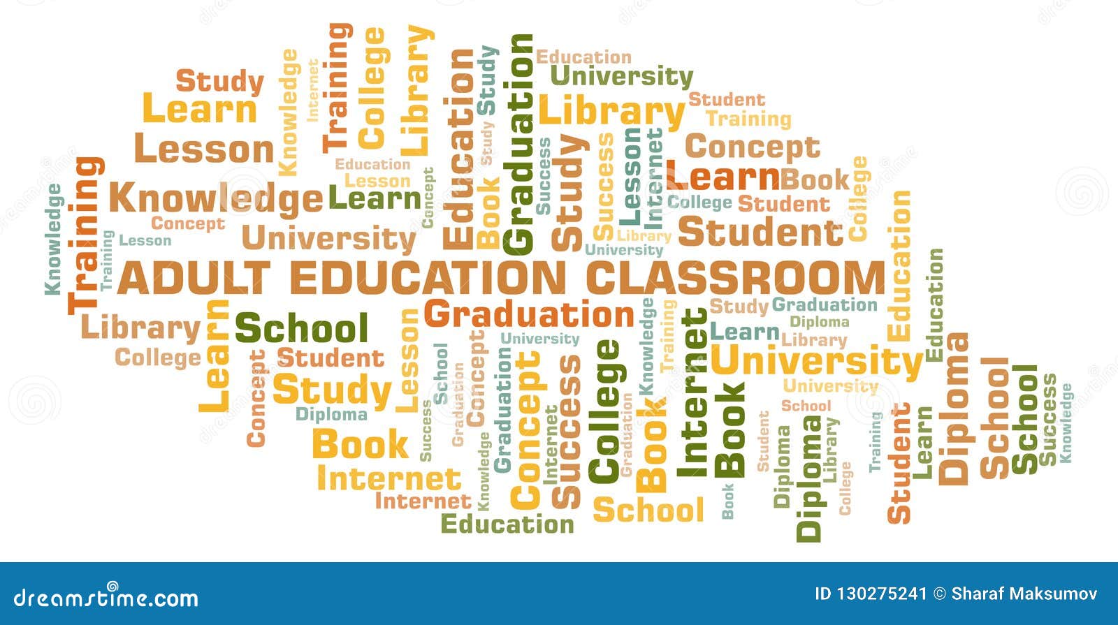 Adult Education Classroom Word Cloud. Stock Illustration - Illustration ...