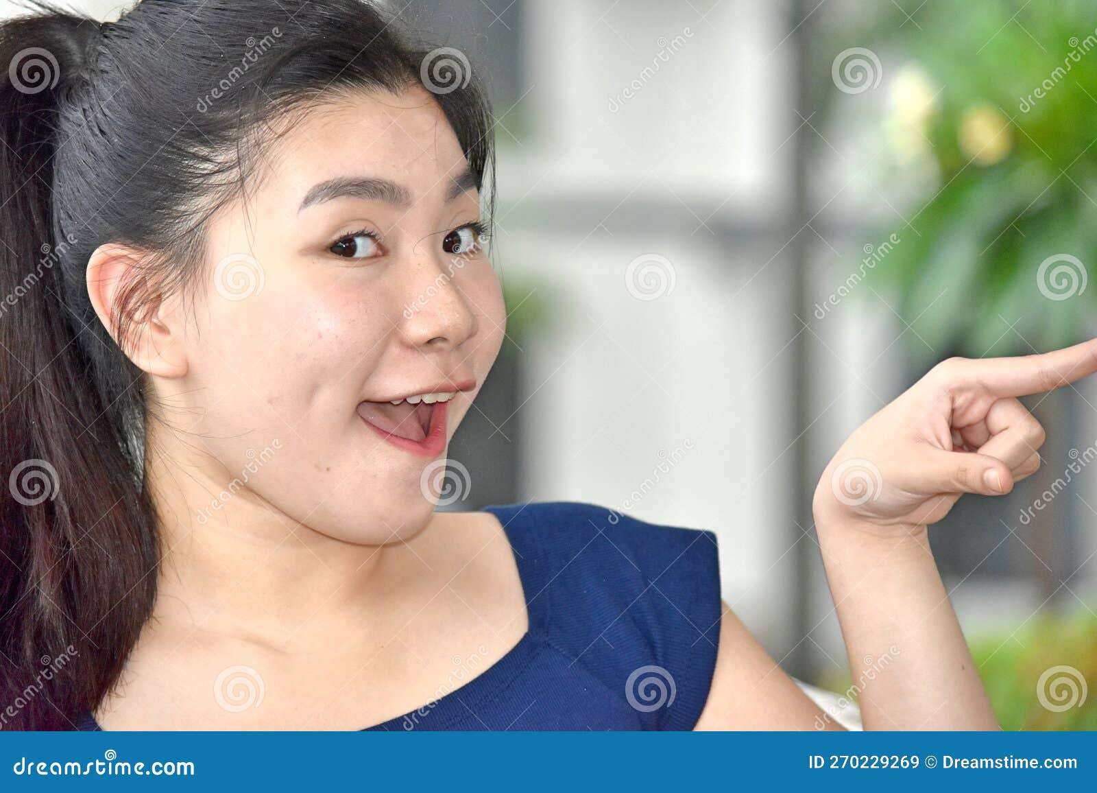 An Adult Female Pointing stock image. Image of female - 270229269