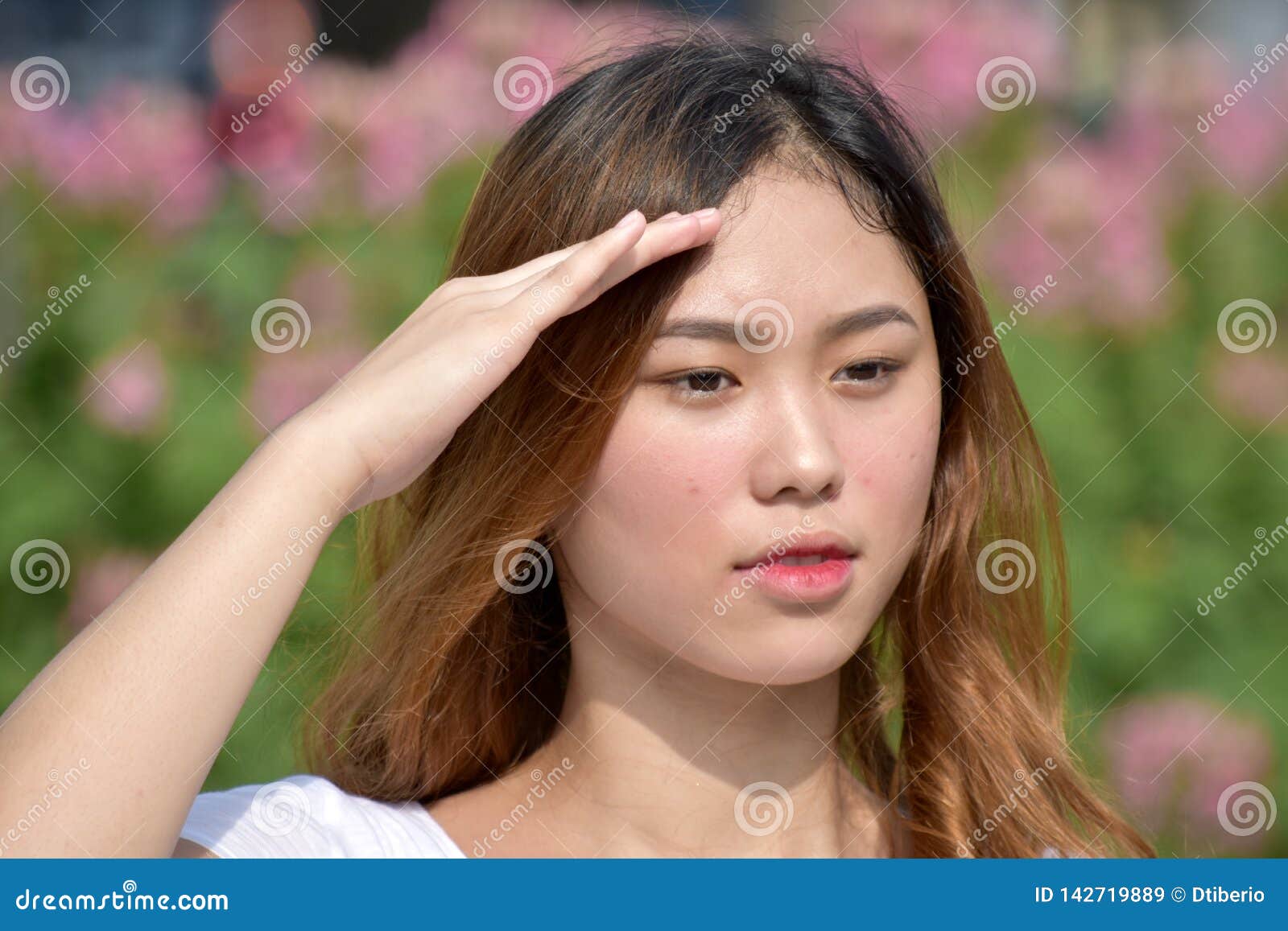 An Adult Female Saluting stock image. Image of saluting - 142719889