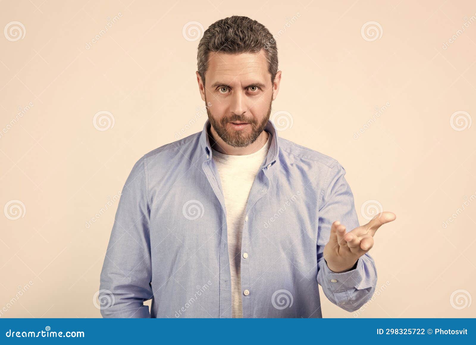 Adult Gesturing Man with Nonverbal Gesture in Studio. Man Gesturing ...