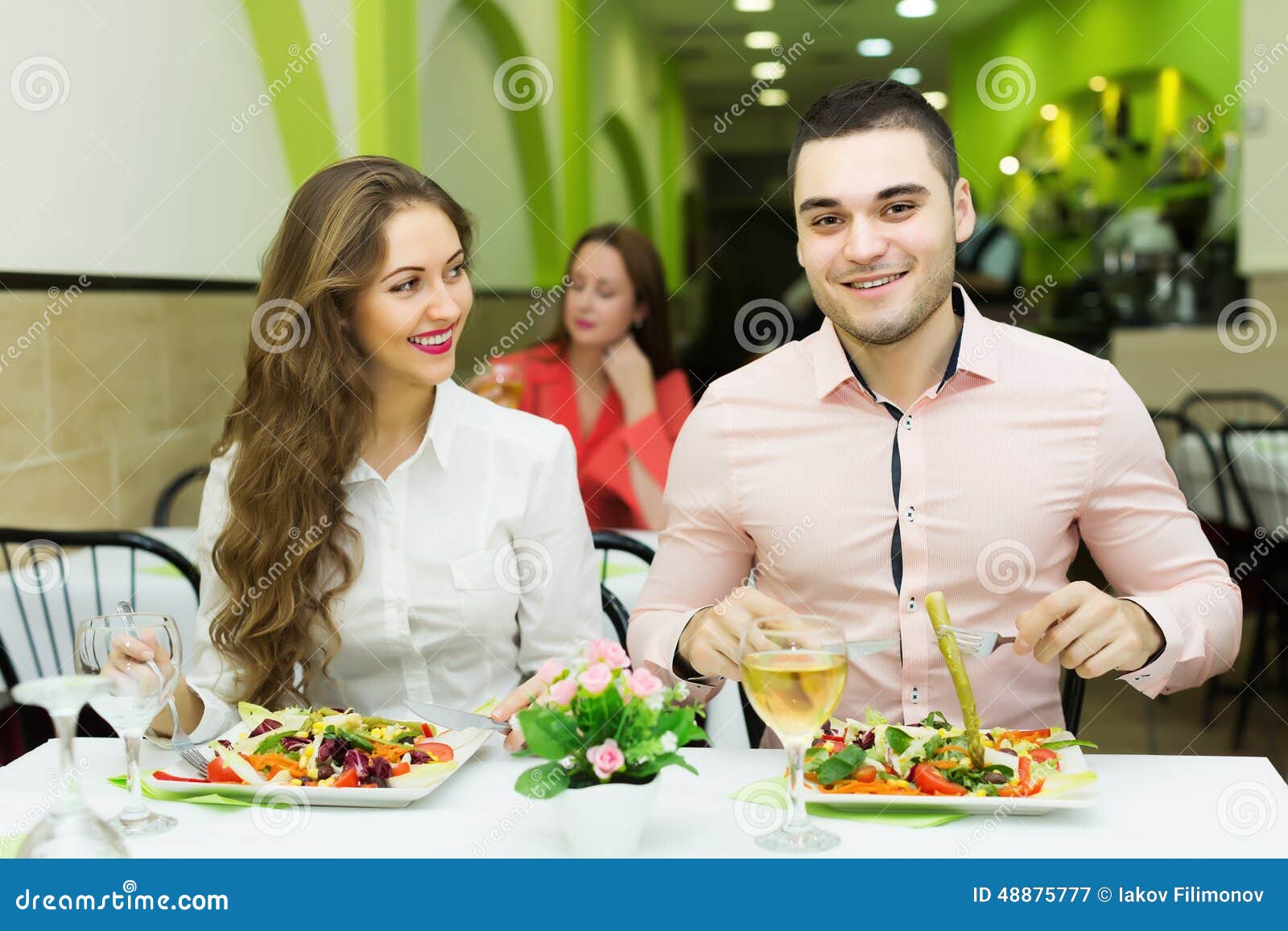 Adult Guests Resting and Eating in Cafe Stock Image - Image of gourmet ...