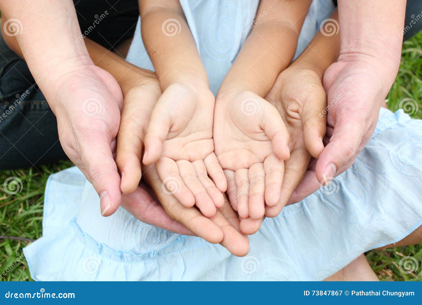 Adult Hands Holding Kid Hands Stock Image - Image of holds, holding ...