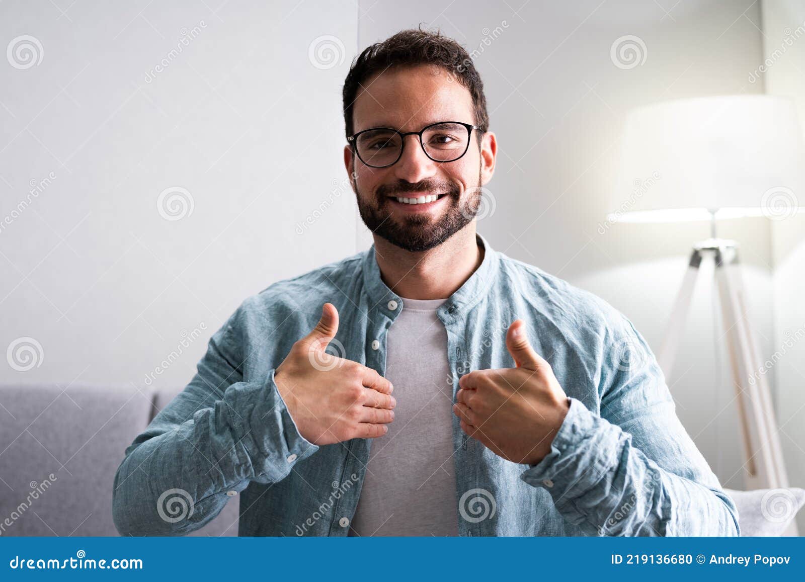 Adult Learning Sign Language Stock Photo - Image of sofa, language ...