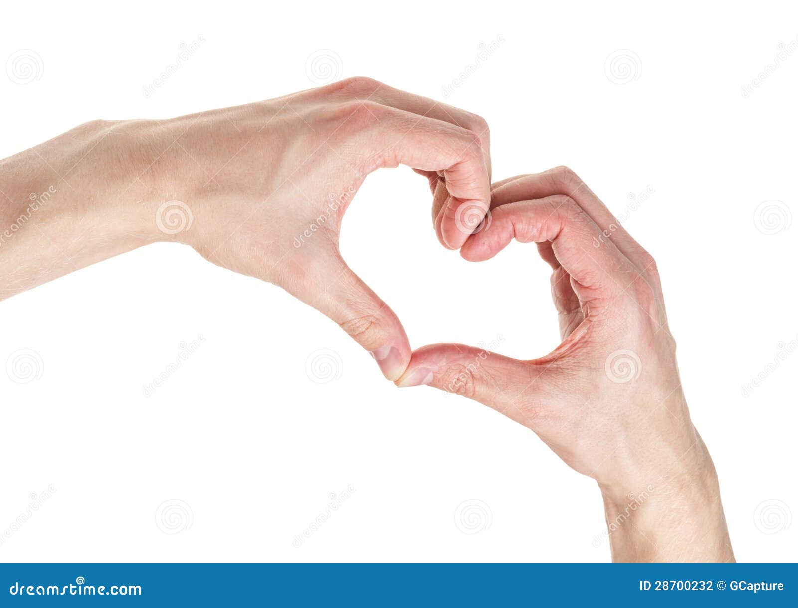 Adult Male Hands Shows Heart Shape Stock Photo - Image of shape ...