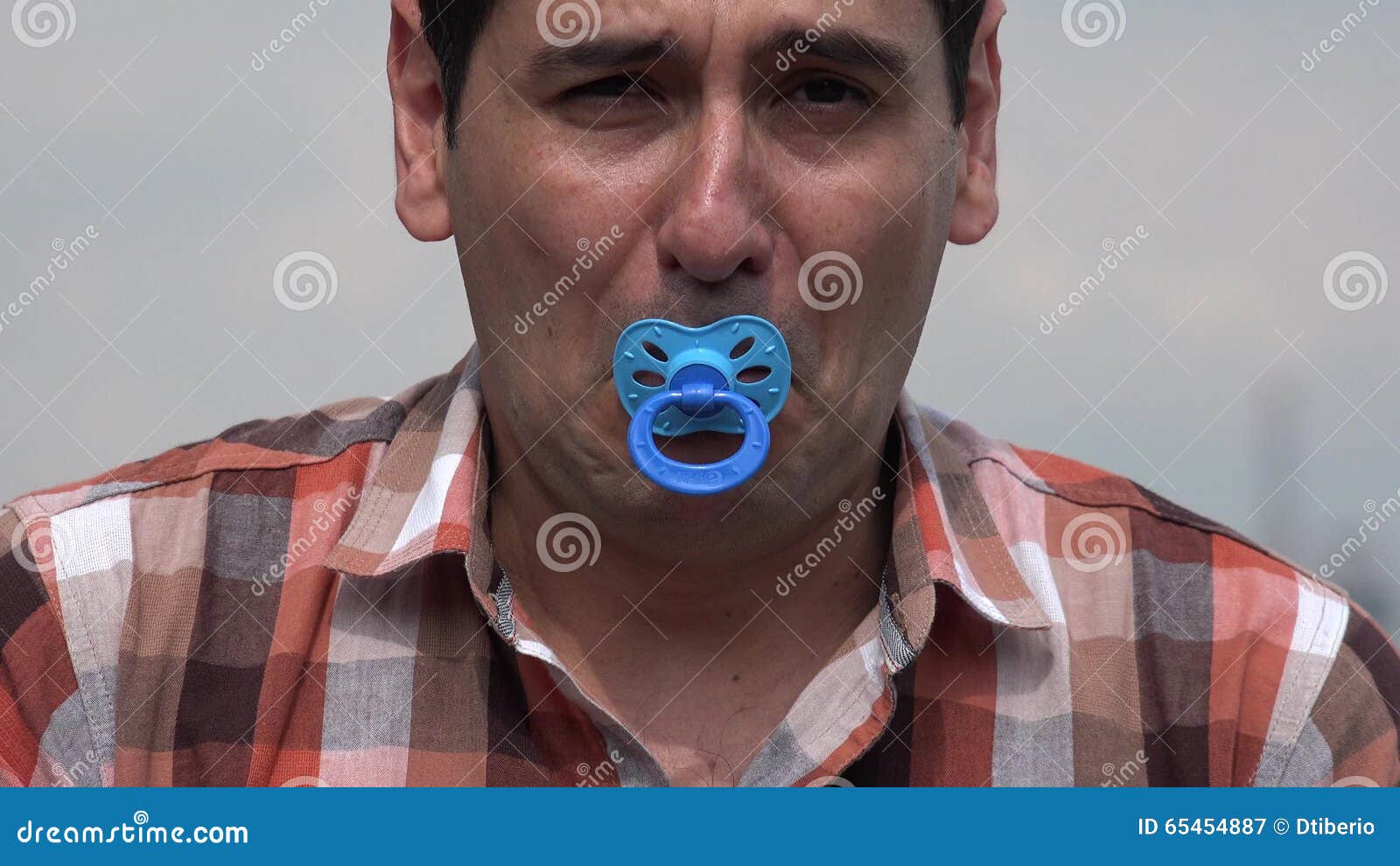 Adult Man Crying with Pacifier Stock Video - Video of sucker, hurt ...