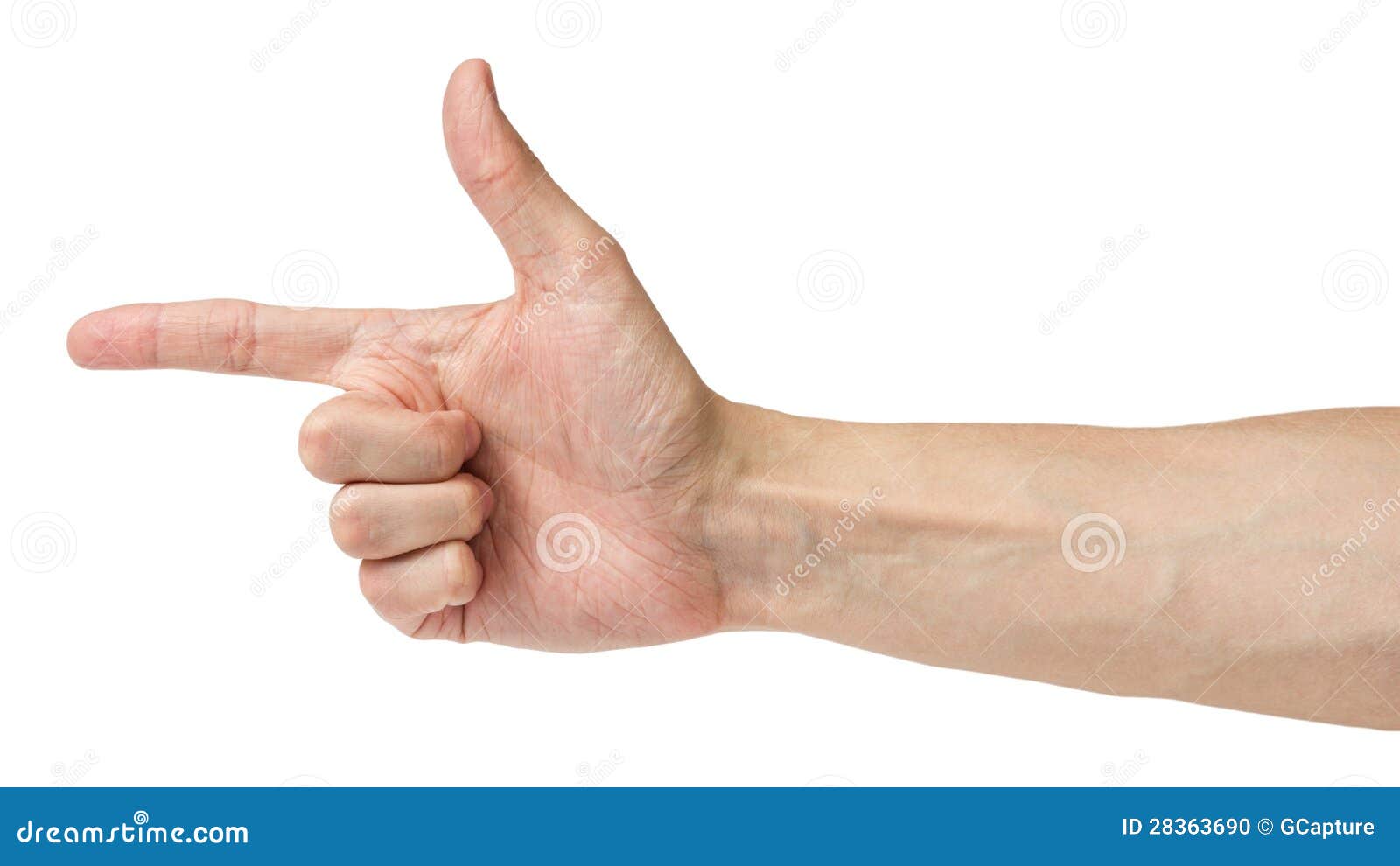 Adult man hand shows angle stock photo. Image of european - 28363690
