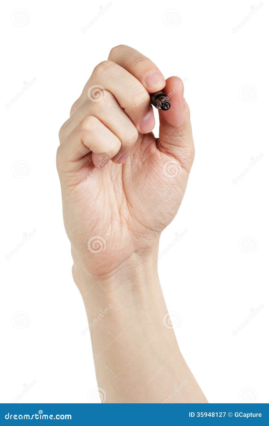 Adult Man Hand To Write Something on White Board Stock Image - Image of ...