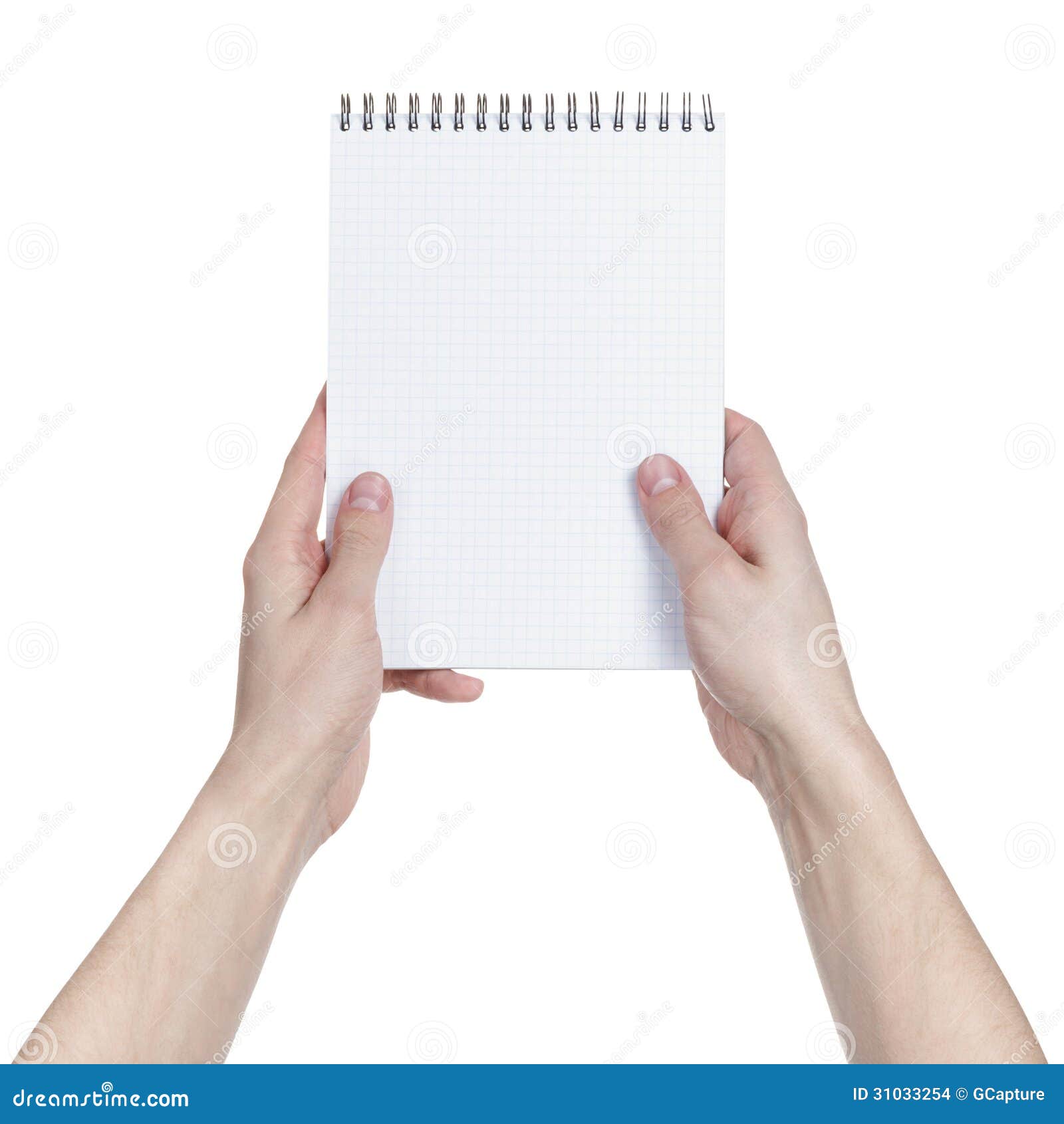 Adult Man Hands Holding Notebook On A Spring Stock Images - Image: 31033254