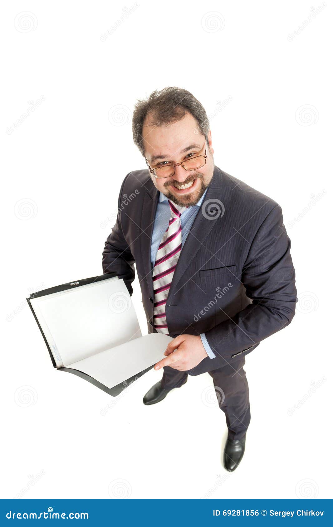The Adult Man Holds the Folder Stock Photo - Image of professional ...