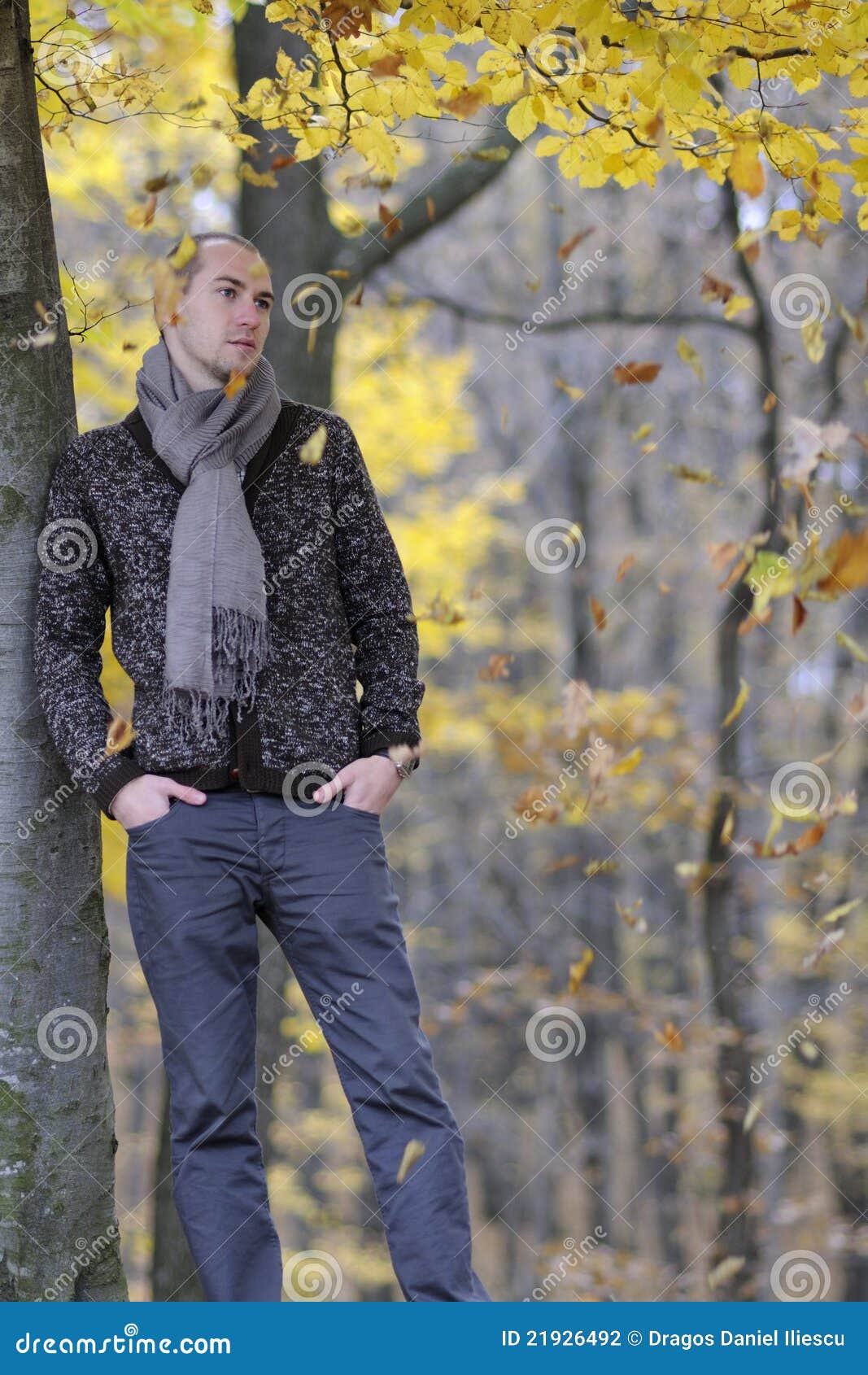 Adult Posing in Fall Season Stock Photo - Image of models, autumn: 21926492