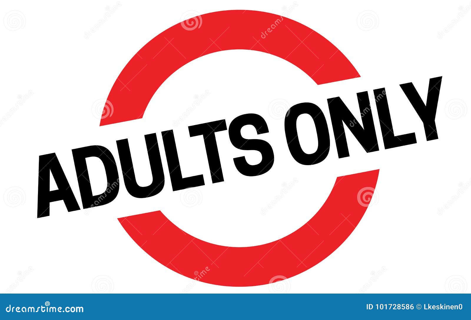 ADULT only sticker stock vector. Illustration of attention - 101728586