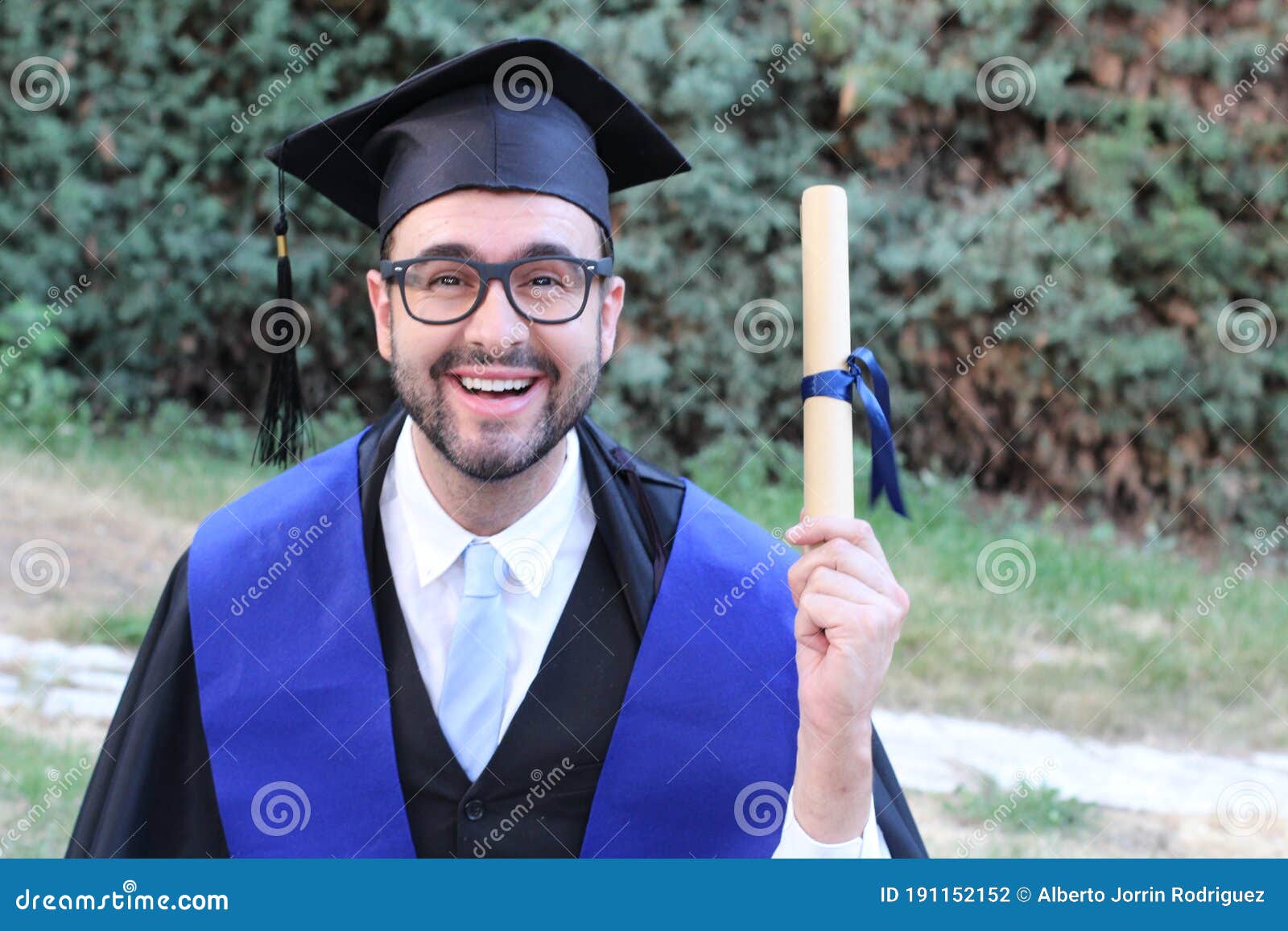 Adult Student during His Graduation Stock Photo - Image of outdoor ...