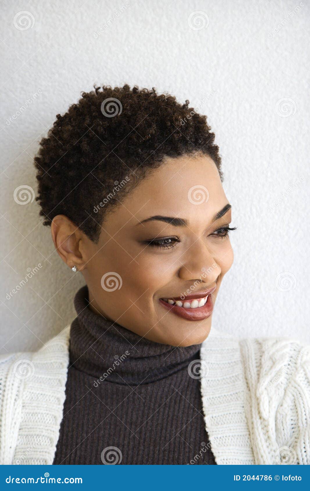 Adult Woman with Head Turned. Stock Photo - Image of side, female: 2044786