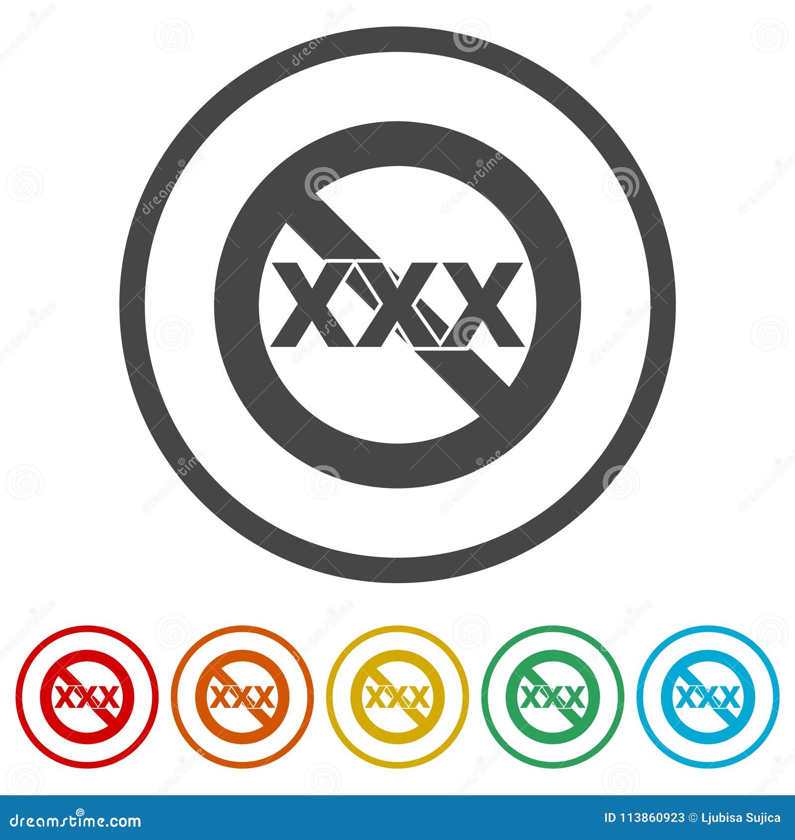 Adults only Content Sign, Vector XXX Sign, 6 Colors Included Stock ... Adults only Content Sign, Vector XXX Sign, 6 Colors Included Stock ...