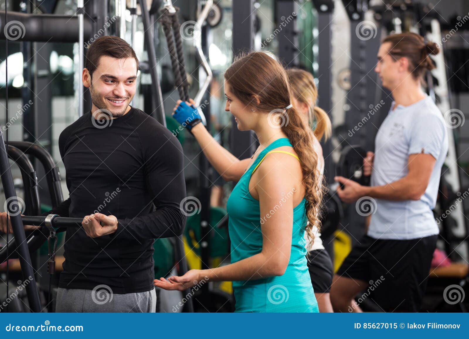 Adults Having Strength Training Stock Image - Image of american, male ...