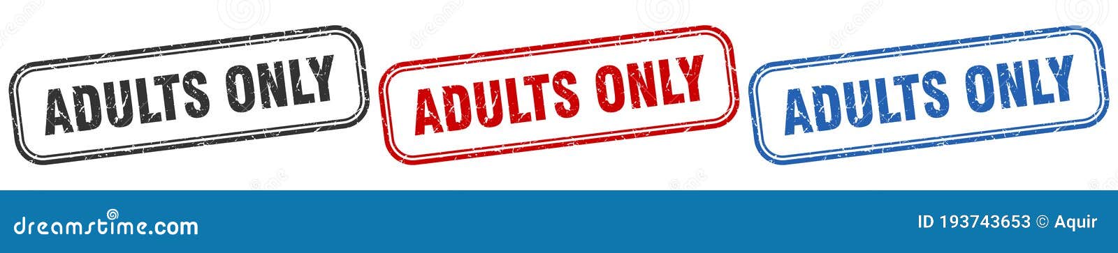 Adults only Square Isolated Sign Set. Adults only Stamp Stock Vector ...