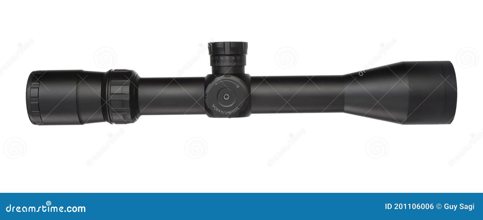 Adustable Scope for a High Powered Rifle Stock Photo - Image of ...