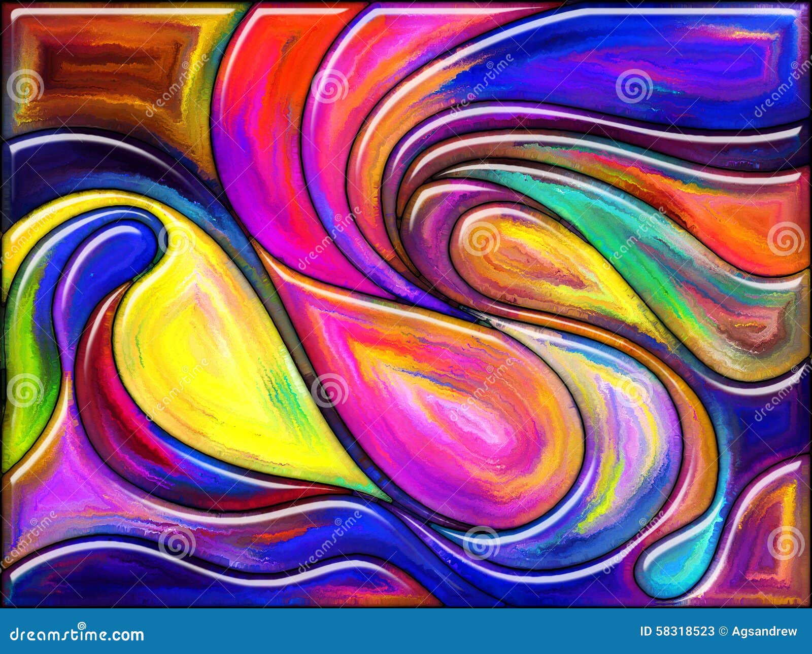 Advance of Color stock illustration. Illustration of ornament - 58318523