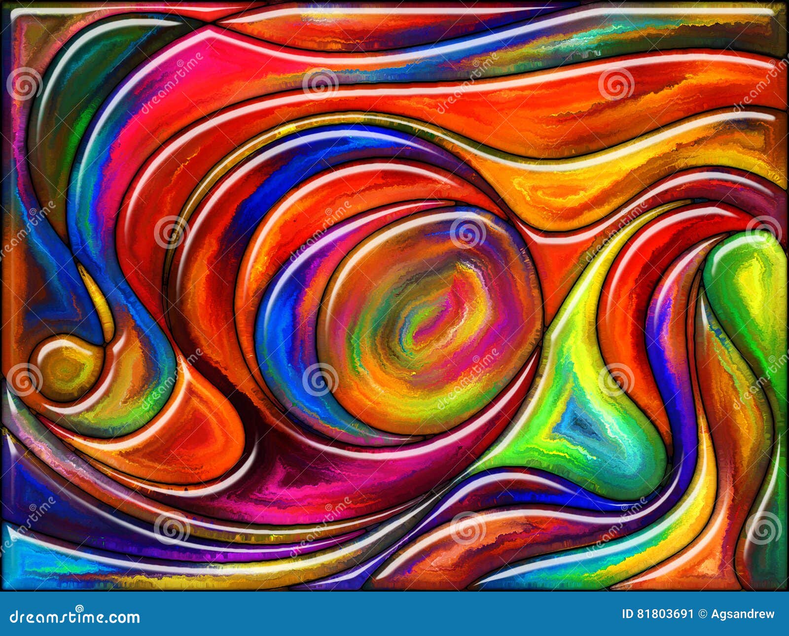 Advance of Color stock illustration. Illustration of chihuly - 81803691