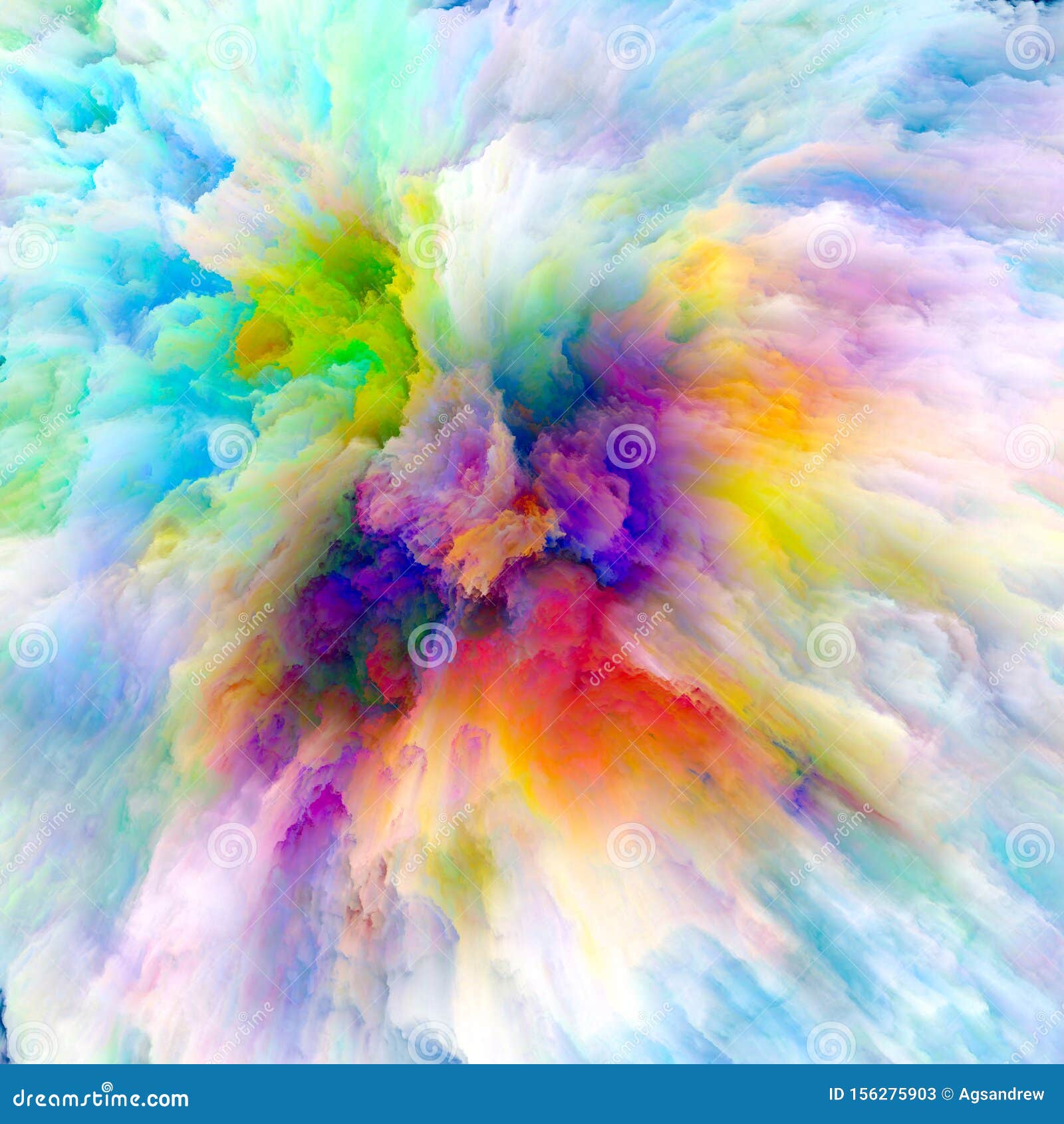 Advance of Color Splash Explosion Stock Illustration - Illustration of ...