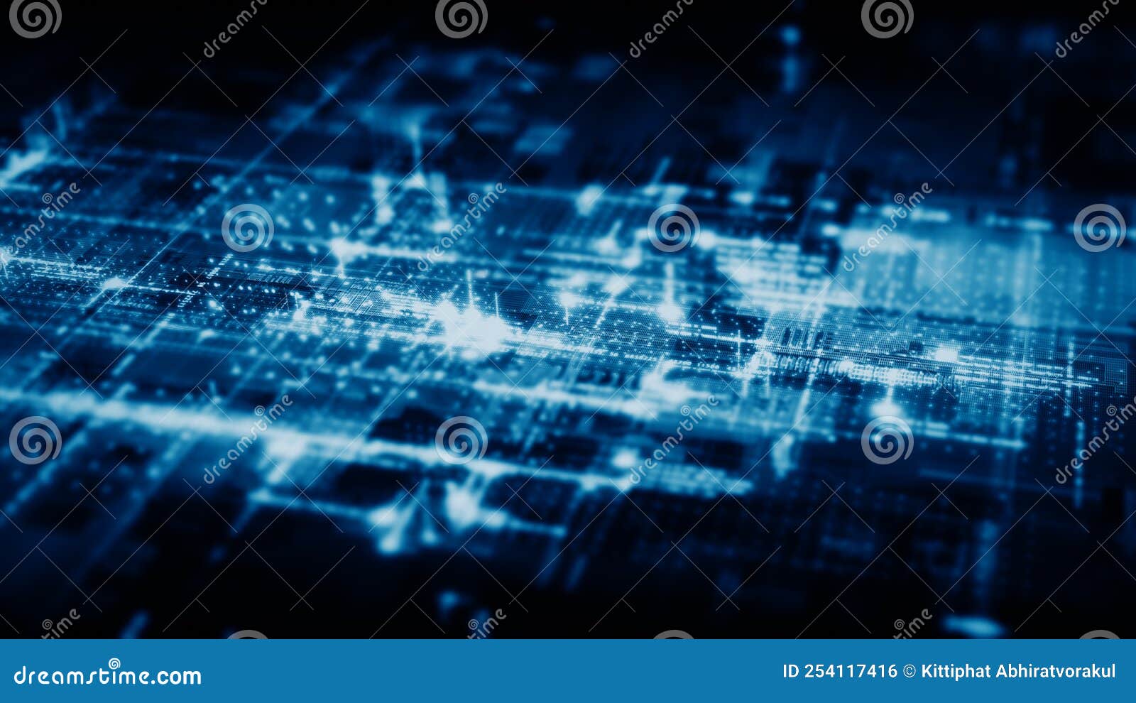 Advance Data Matrix Cyber Environment Display Stock Illustration ...