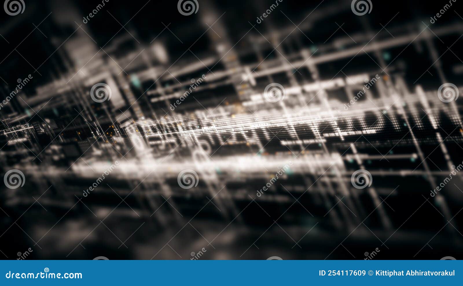 Advance Data Matrix Cyber Environment Display Stock Illustration ...