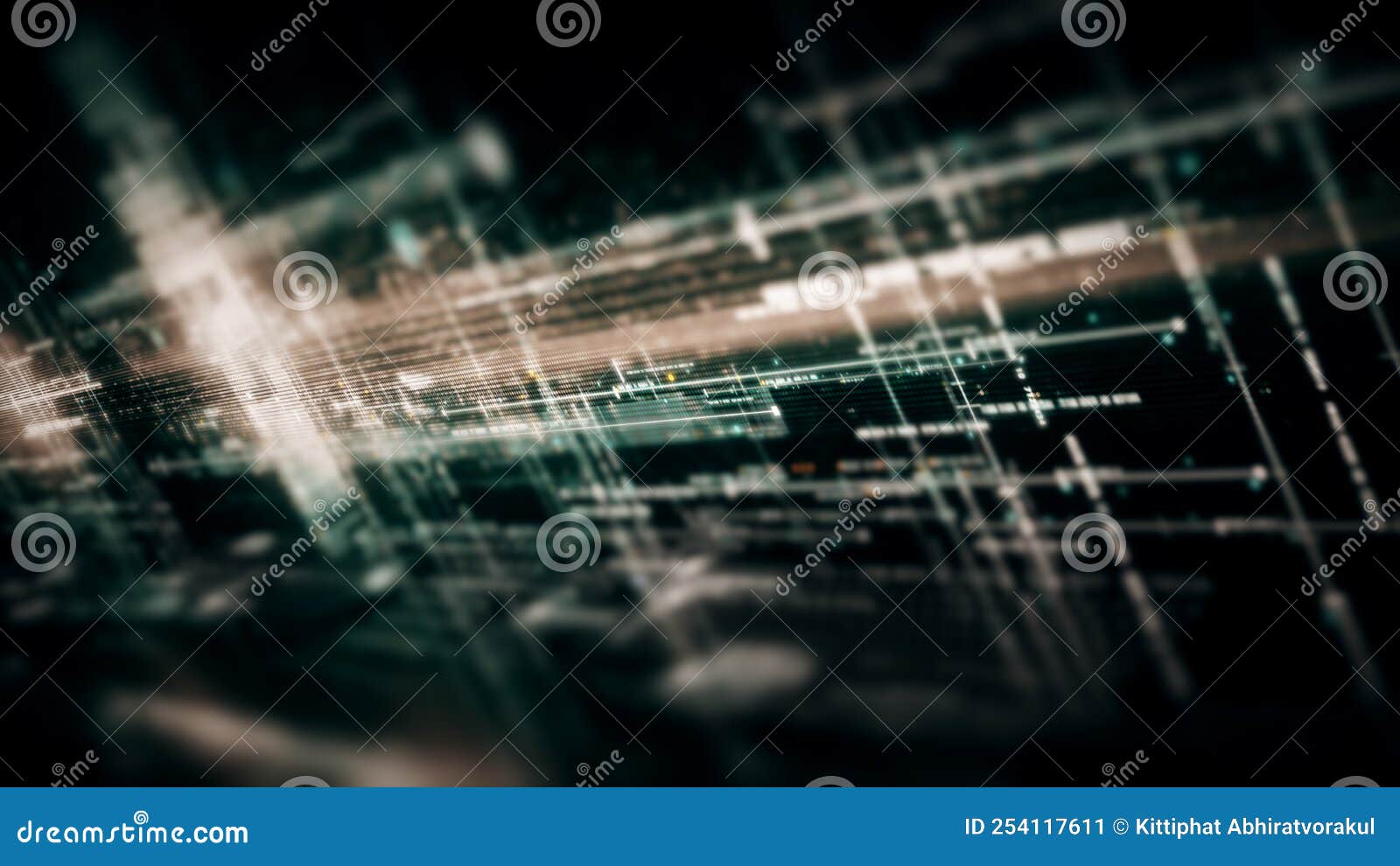Advance Data Matrix Cyber Environment Display Stock Illustration ...