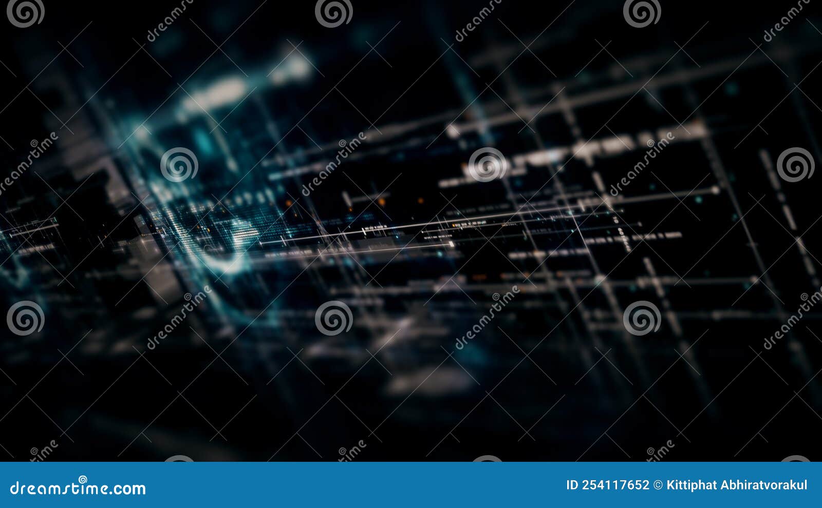 Advance Data Matrix Cyber Environment Display Stock Illustration ...