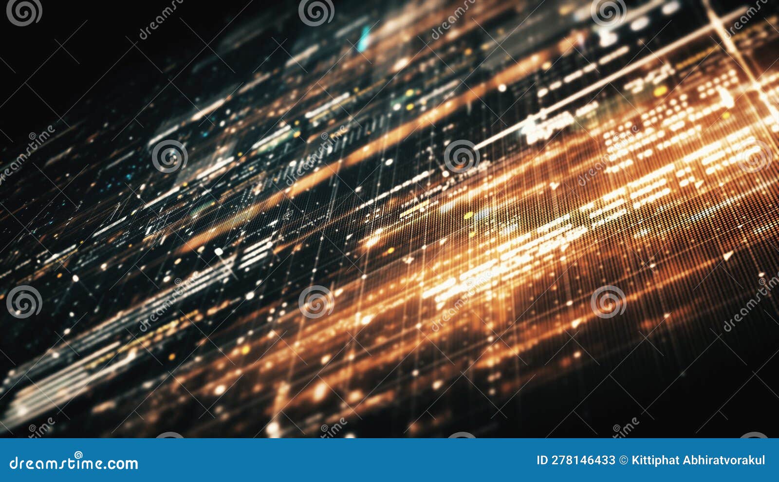 Advance Data Matrix Simulation UI Background Stock Illustration ...