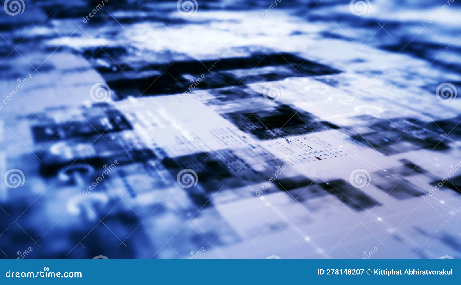 Advance Data Matrix Simulation UI Background Stock Illustration ...
