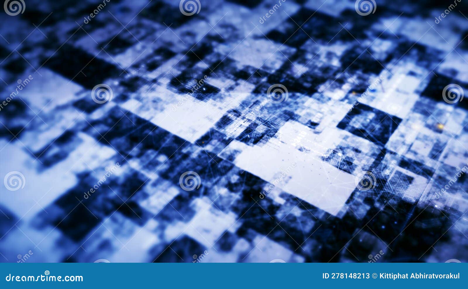 Advance Data Matrix Simulation UI Background Stock Illustration ...