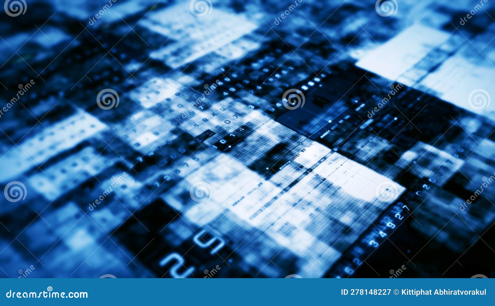 Advance Data Matrix Cyber Environment Display Stock Image ...