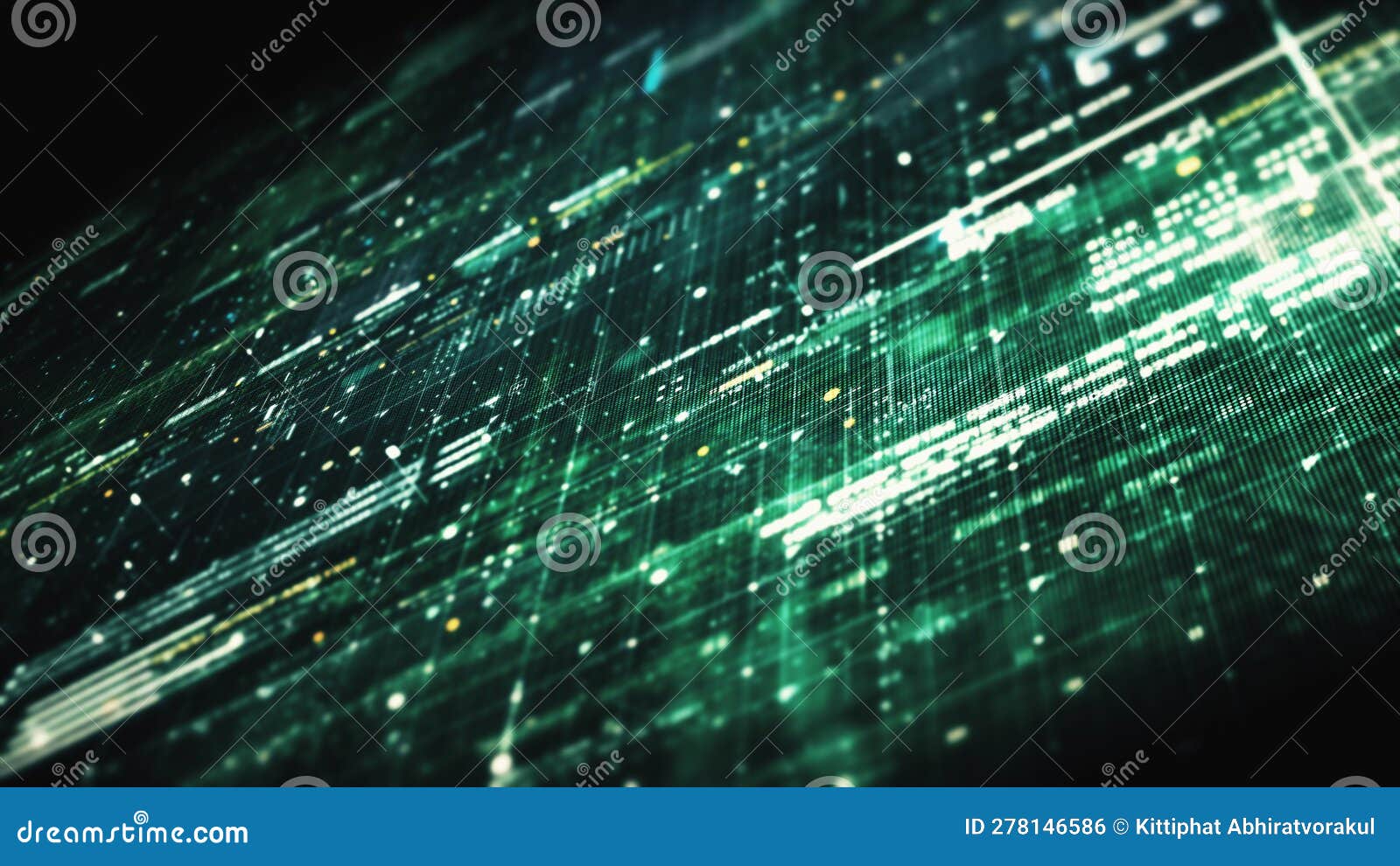 Advance Data Matrix Simulation UI Background Stock Illustration - Illustration of web3, data ...