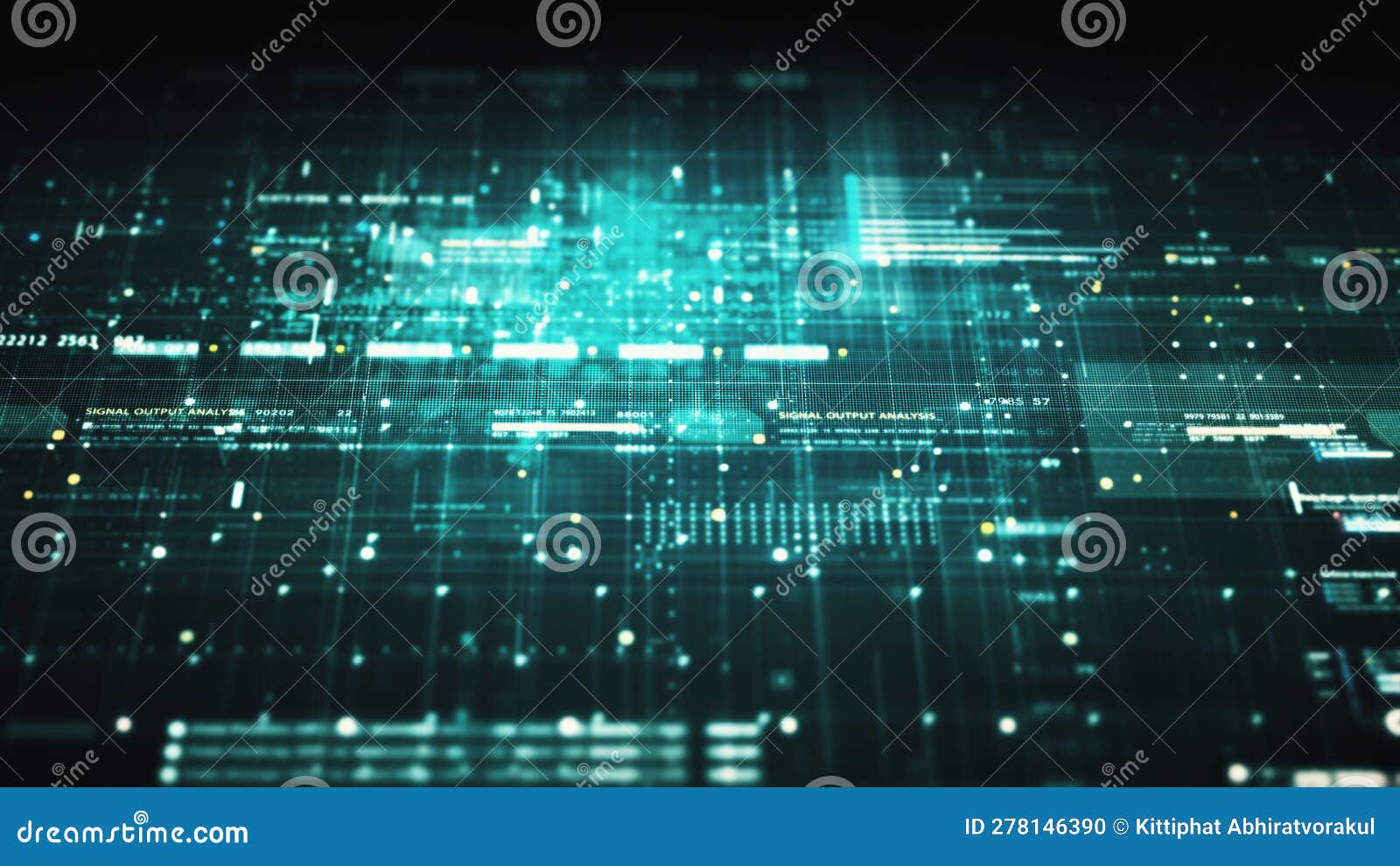 Advance Data Matrix Simulation UI Background Stock Illustration - Illustration of data, concept ...
