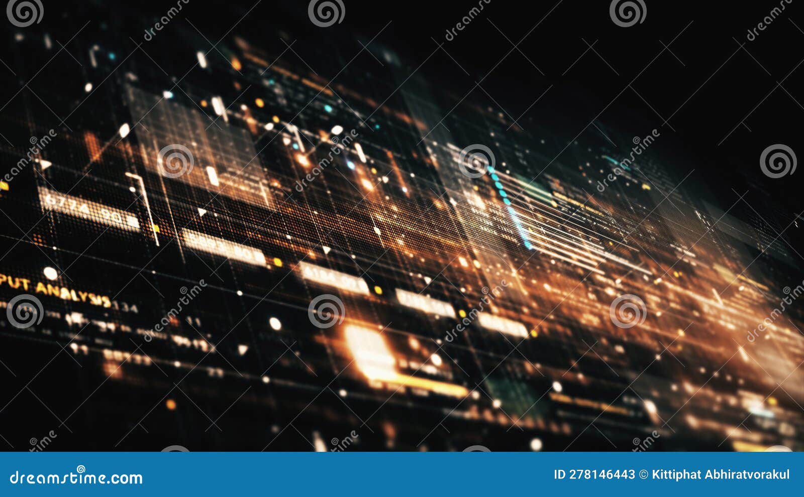 Advance Data Matrix Simulation UI Background Stock Illustration - Illustration of simulation ...