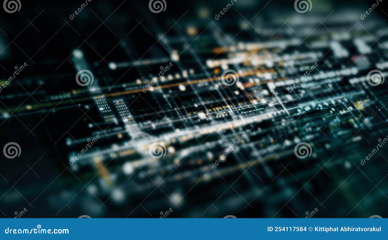 Advance Data Matrix Cyber Environment Display Stock Illustration ...