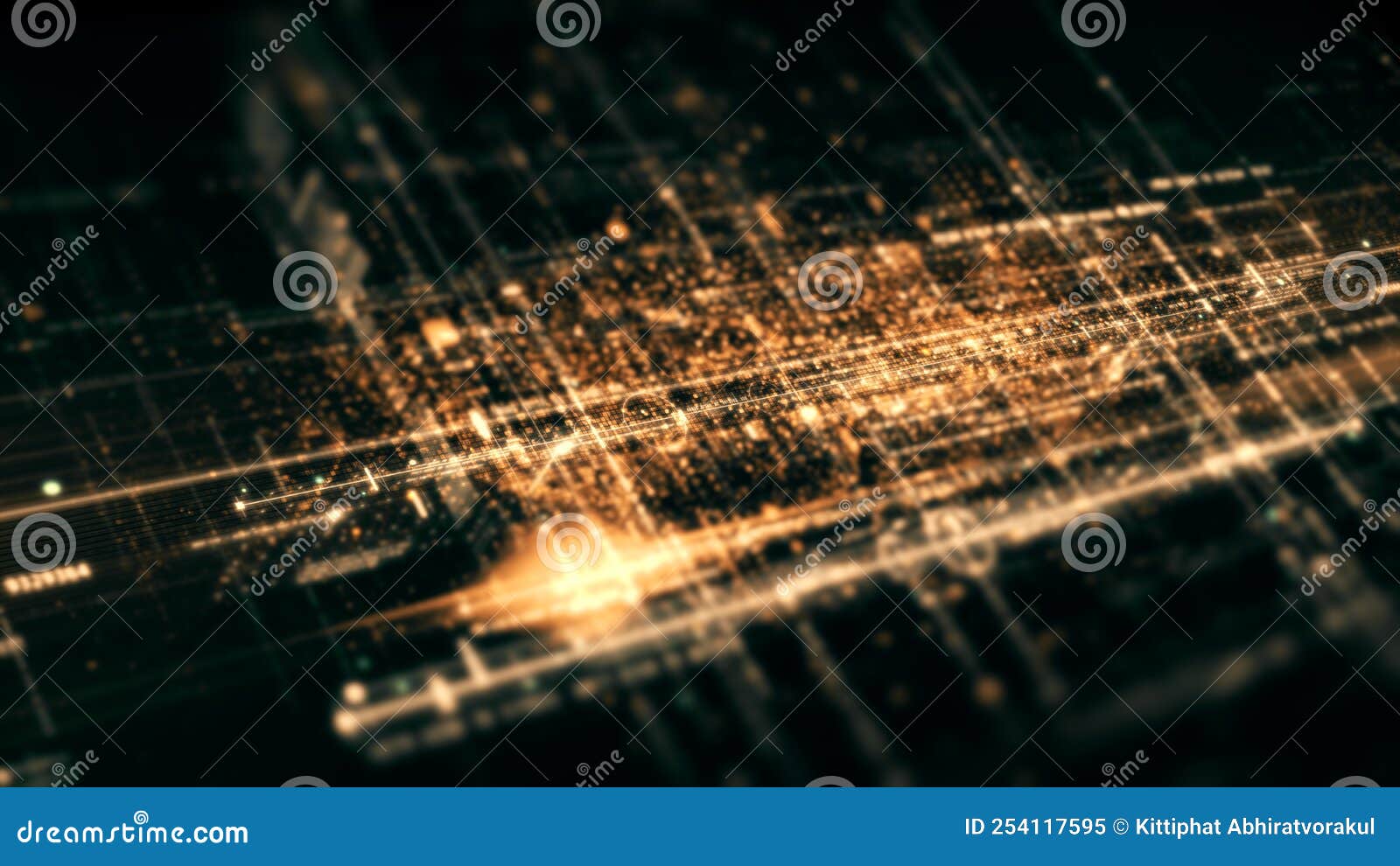 Advance Data Matrix Cyber Environment Display Stock Illustration ...